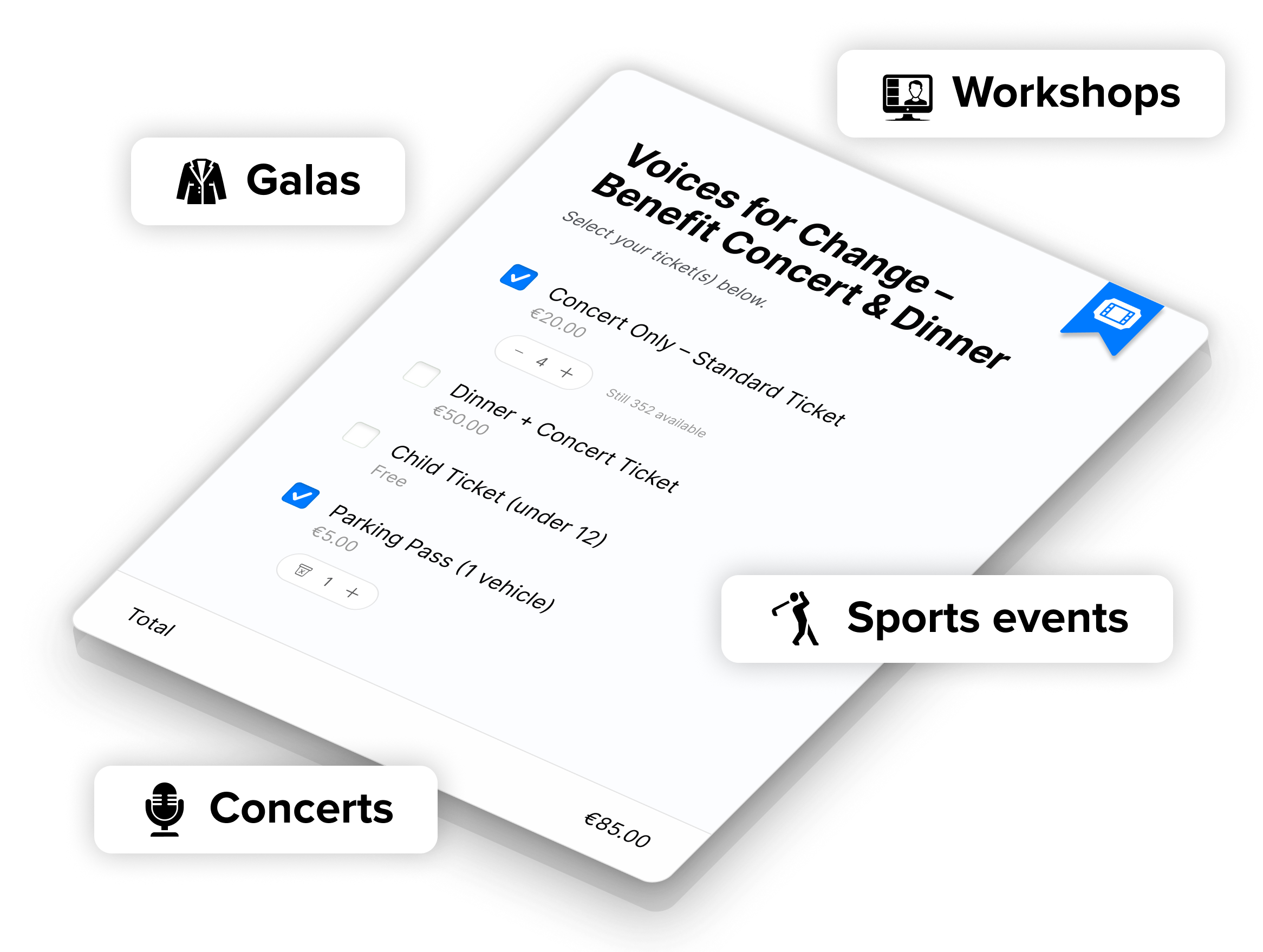Event ticketing for charities | iRaiser